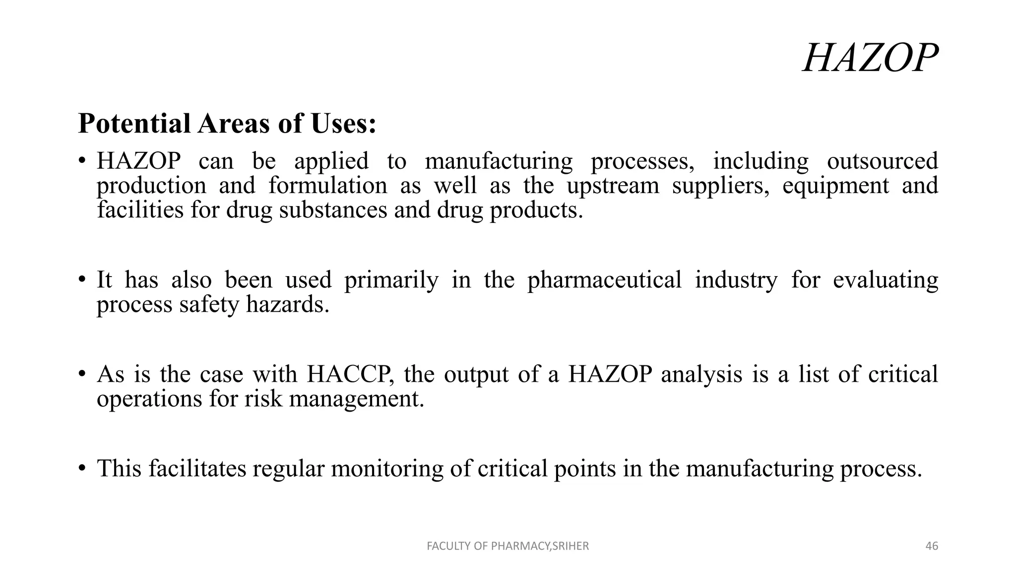 Quality risk management q9 & haccp | PPTX