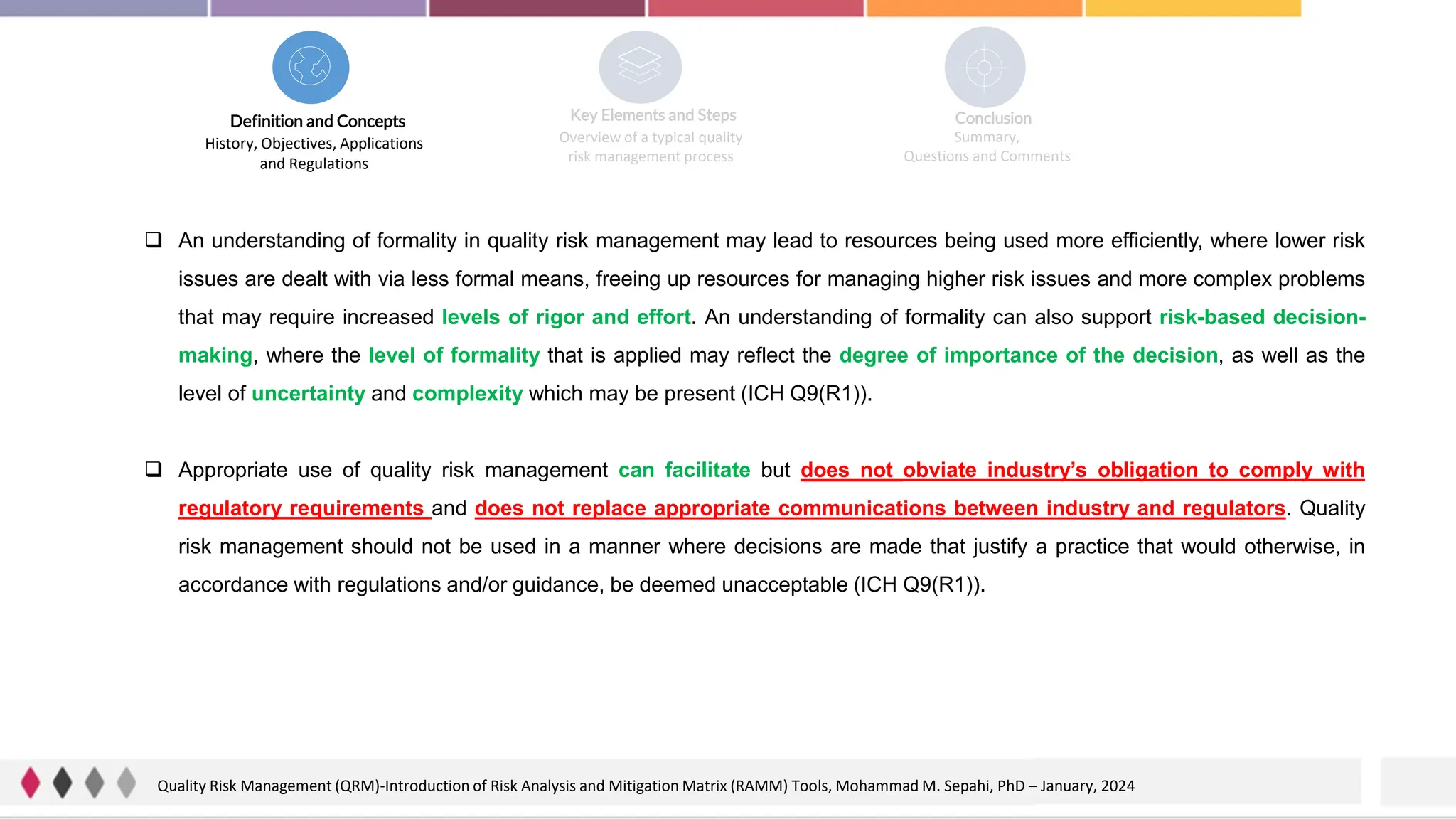 Quality Risk Management (QRM) -Mohammad M Sepahi - 2024.pdf