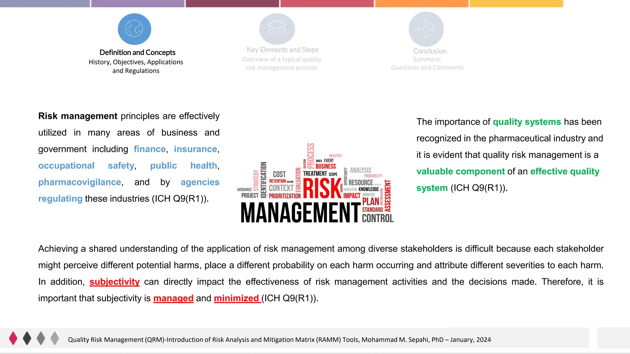 Quality Risk Management (QRM) -Mohammad M Sepahi - 2024.pdf | Free Download