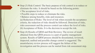 QUALITY RISK MANAGEMENT (QRM) PPT.pptx