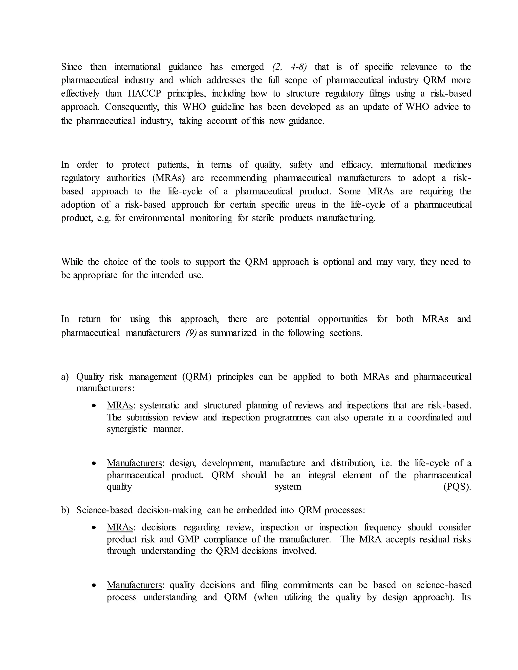 Quality risk management sop | DOCX