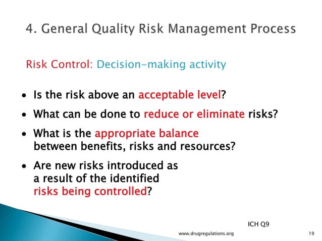 Quality risk management : Basic Content | PPTX | Pharmaceutical Industry | Industries