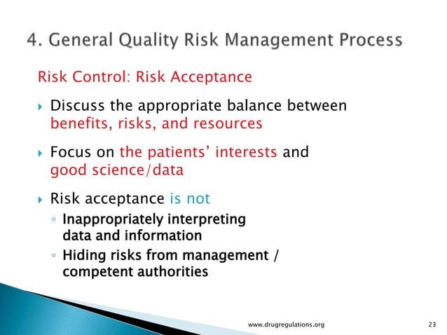 Quality risk management : Basic Content | PPTX | Pharmaceutical Industry | Industries