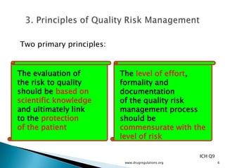 Quality risk management : Basic Content | PPTX