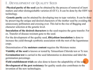 Quality seed and Quality Seed is the Carrier of New Technology | PPT