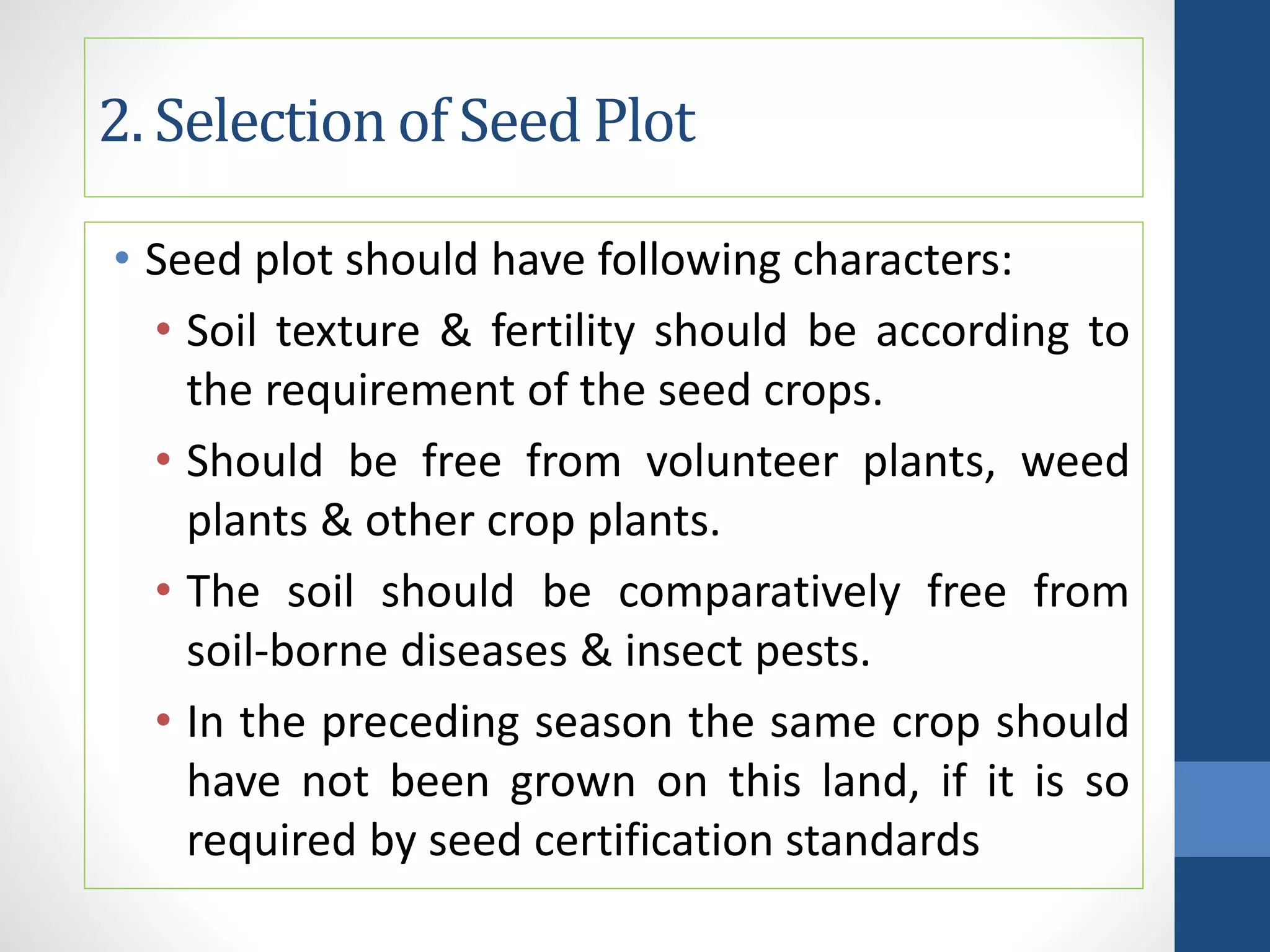 Quality seed production | PPTX