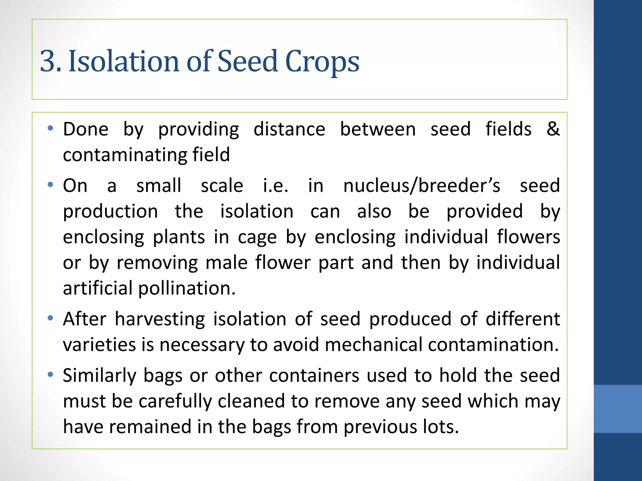 Quality seed production | PPTX
