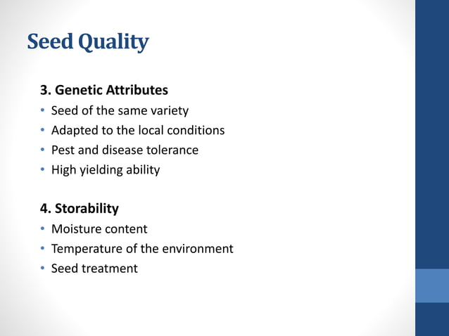 Quality seed production | PPTX