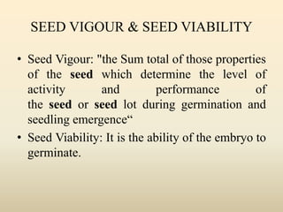 Quality seed production in soybean | PPTX