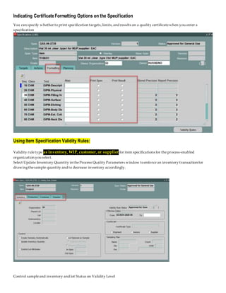 Oracle Quality setup | DOCX
