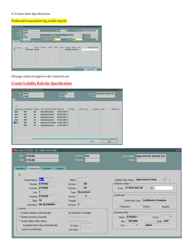 Oracle Quality setup | DOCX