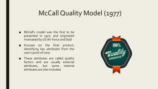 Quality software models | PPTX