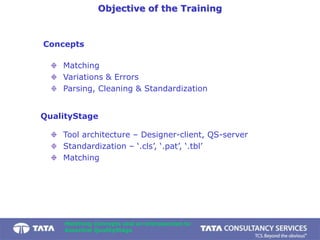 Quality StageStandardization & Matching Training Edit007.ppt