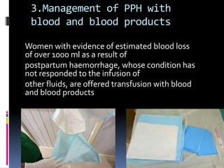 Quality standards PPH and PIHH | PPTX | Pregnancy | Reproductive Health