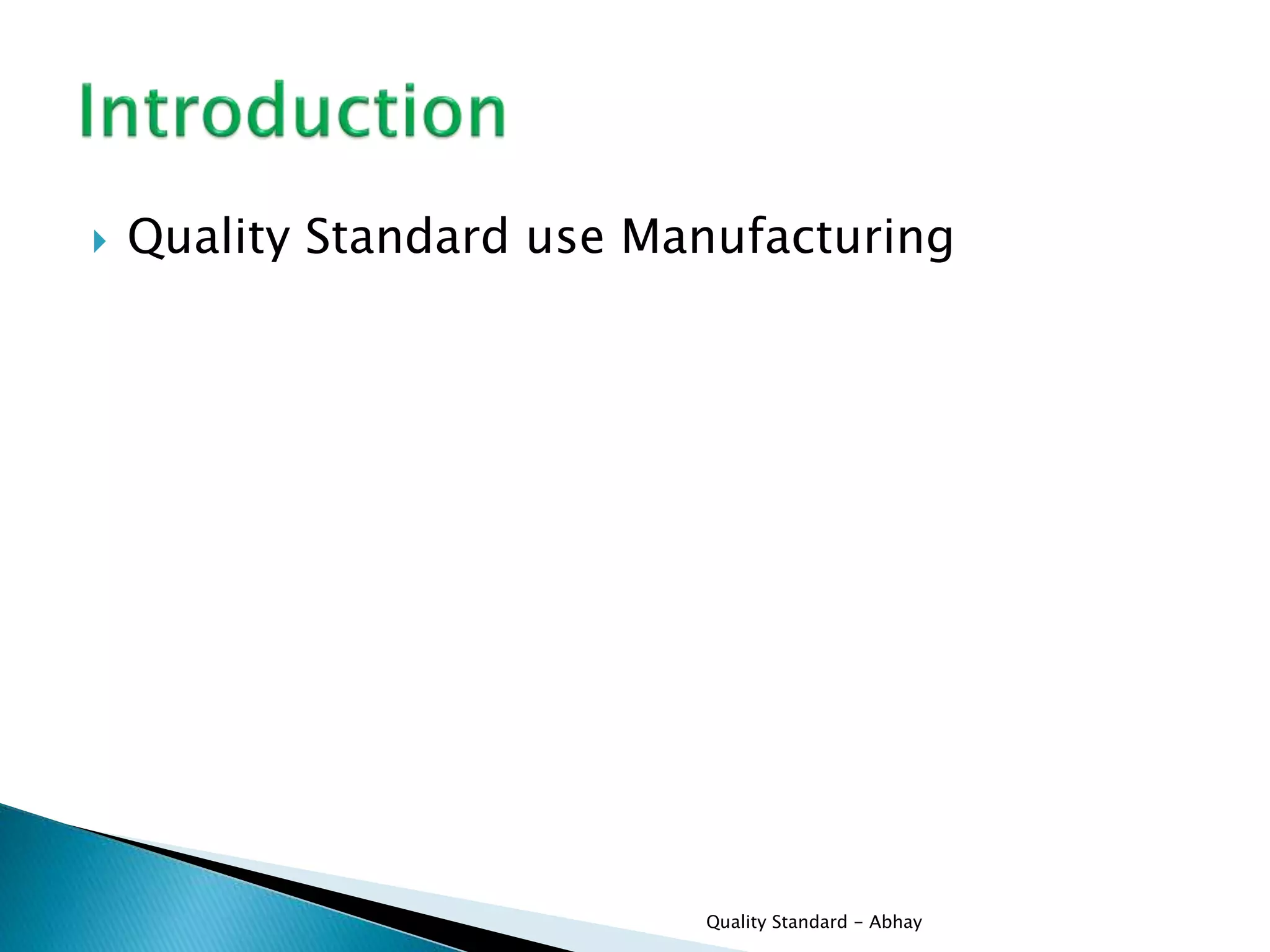 Quality standard | PPT