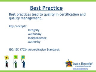 Quality Standards For Certification Programs | PPT