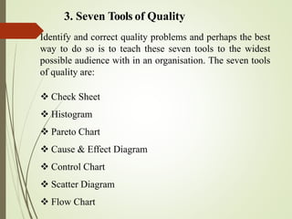 Quality standards & Seven tools of quality | PPT | Business ...