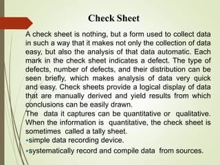 Quality standards & Seven tools of quality | PPT