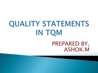 Quality Statements | PPTX