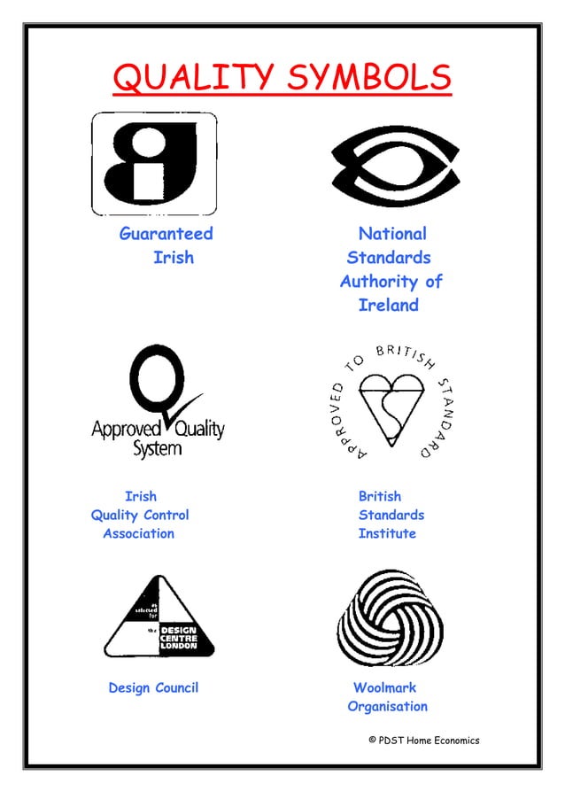 Quality symbols | DOC