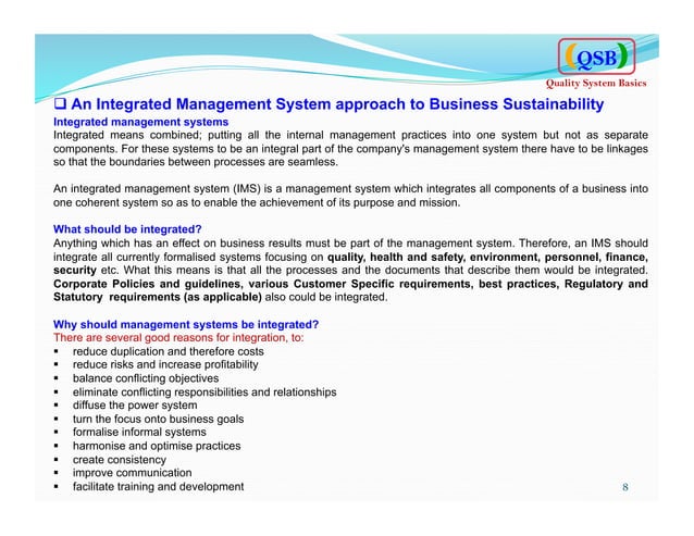 Quality system basics | PPT