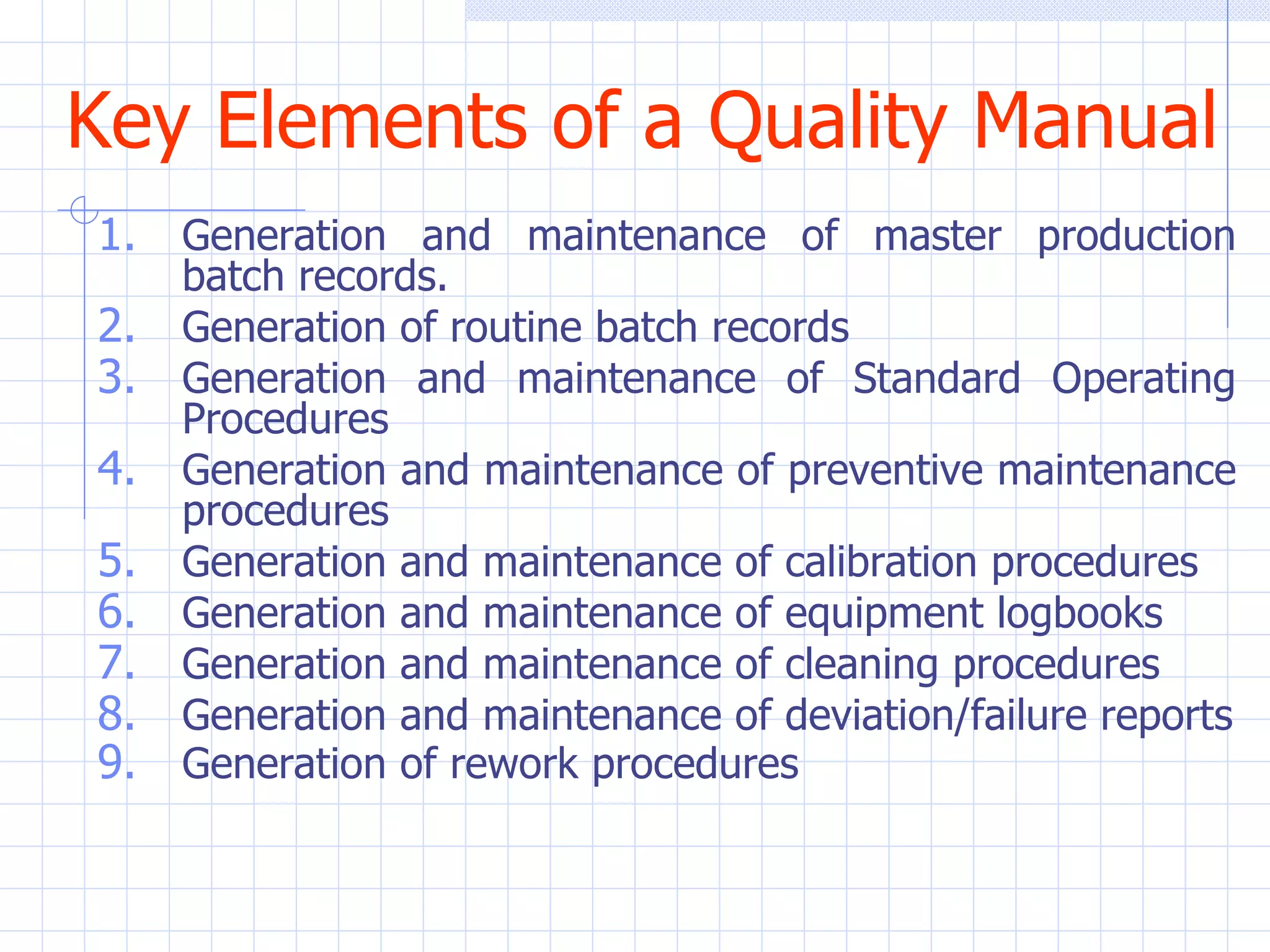 Quality Systems Approach Overview | PPT