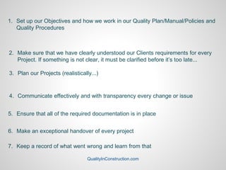 Quality ToolBox Talk_Quality Management in Construction 101(for Senior ...