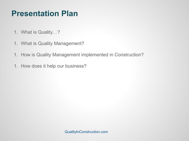 Quality ToolBox Talk_Quality Management in Construction 101(for Senior ...