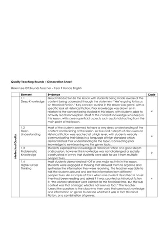 Quality Teaching Rounds | PDF