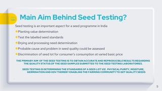 Seed quality testing | PDF