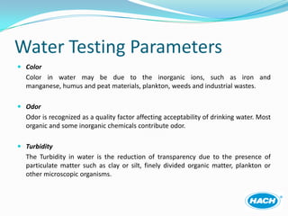 Quality Testing of Drinking Water | PPTX