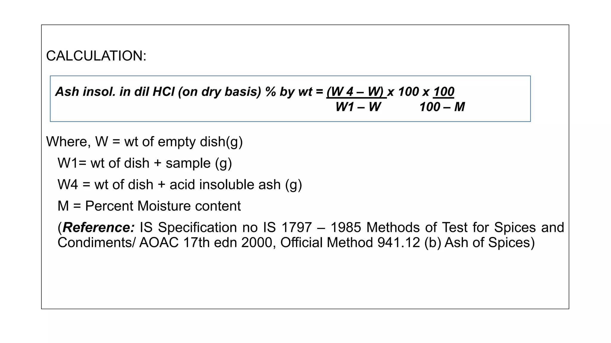 Quality testing of spices | PPTX