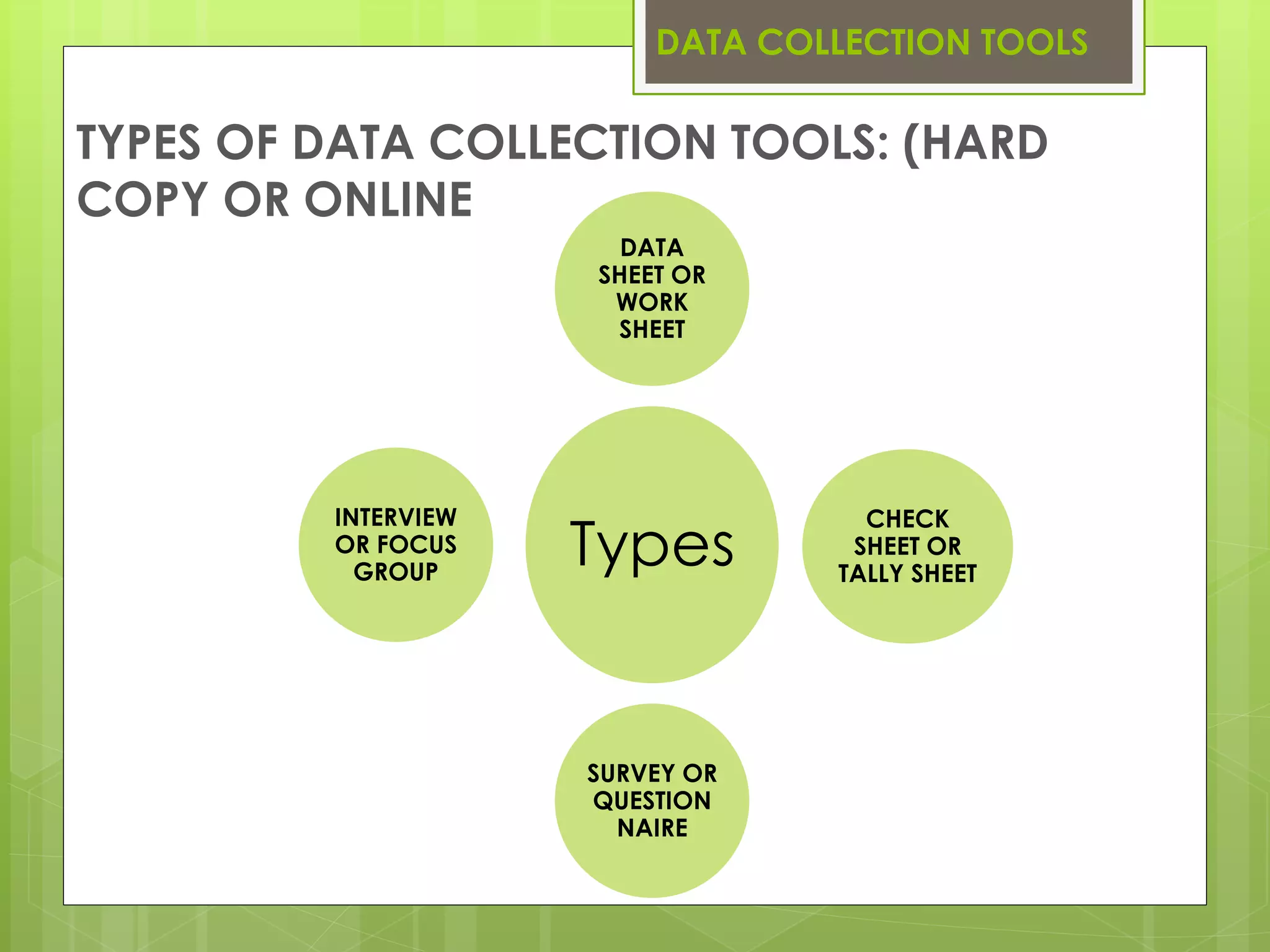 Quality tools, data collection and indicators | PPT