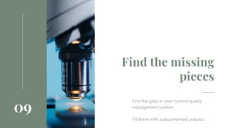 Quality Tools For CSSD Production .. A quality management system (QMS ...