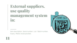 Quality Tools For CSSD Production .. A quality management system (QMS ...
