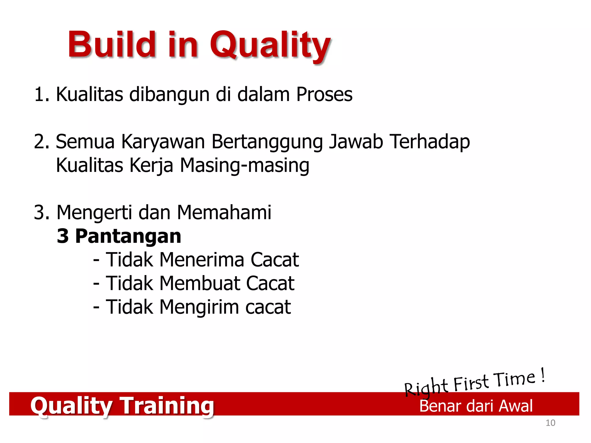 Quality Training | PPTX