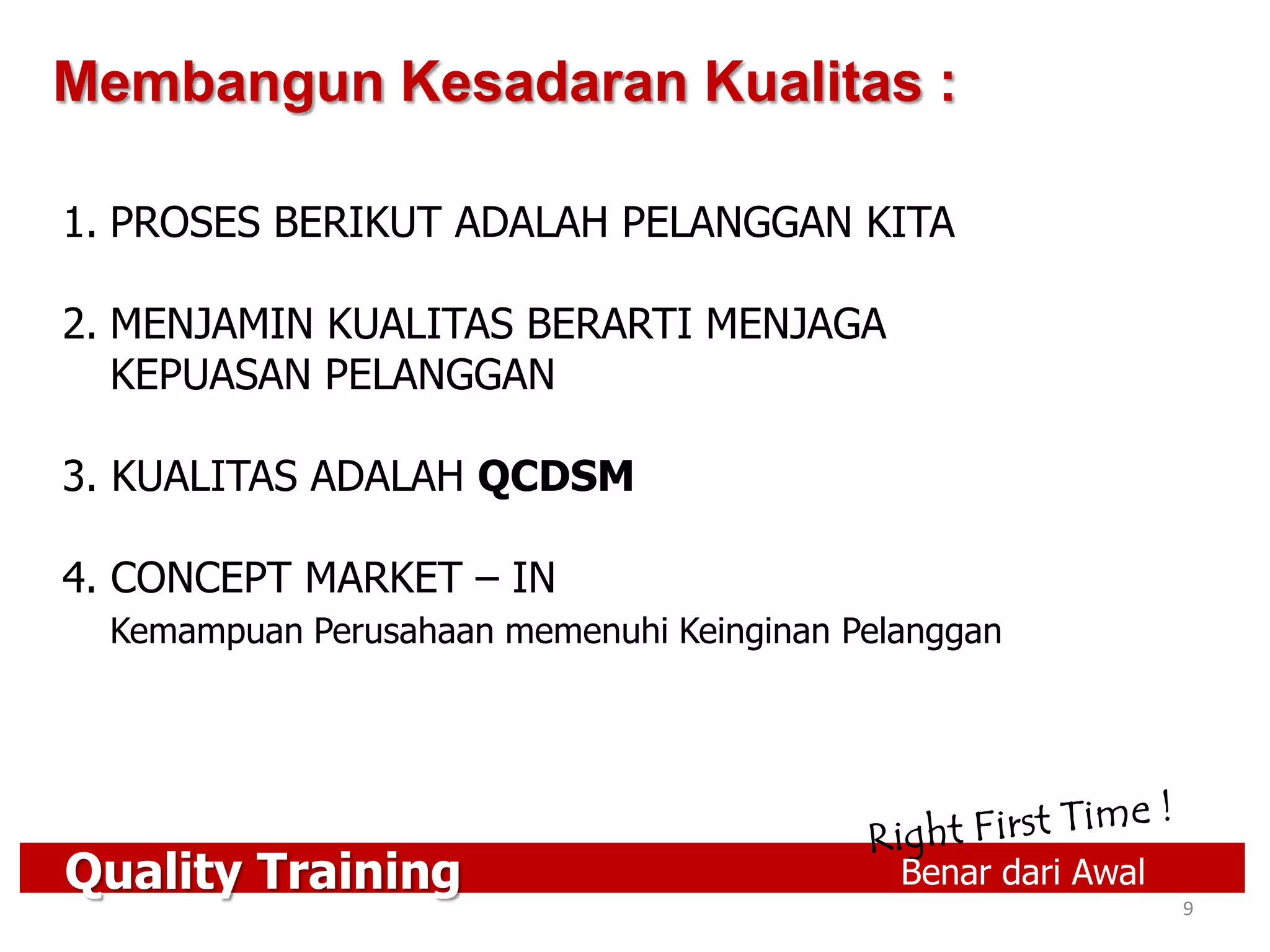 Quality Training | PPTX