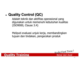 Quality Training | PPTX