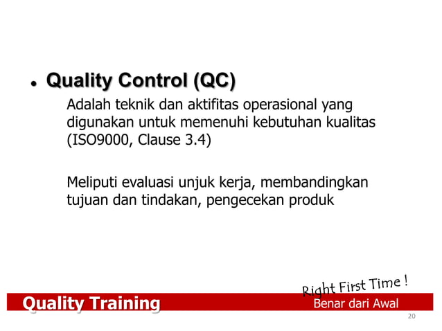 Quality Training | PPTX