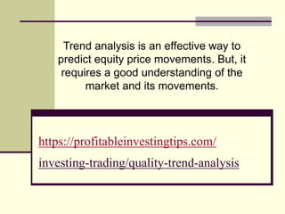 Quality Trend Analysis | PPT