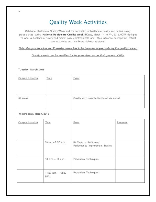 Quality Week Activities By Dr Mahboob Khan Phd quality-week-activities-by-dr-mahboob-khan-phd