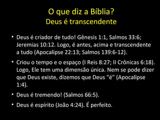 Qual o Tamanho de Deus? | PPT