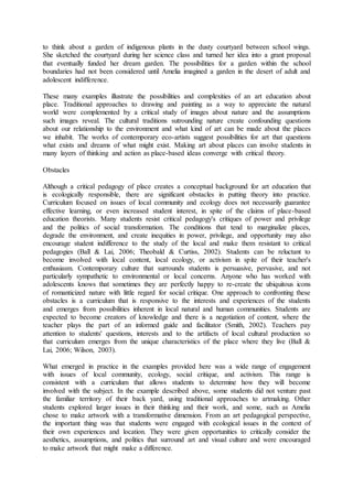 Art, Ecology and Art Education: Locating Art Education in a Critical ...