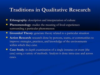 Qualitative Research Overview | PPT