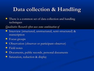 Qualitative Research Overview | PPT