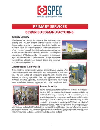 SPEC Process Engineering&Construction | PDF