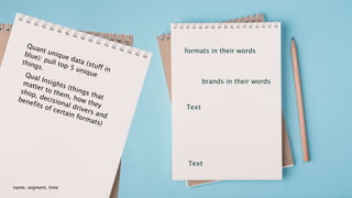 Segmentation Qualitative Template Slides | PPTX