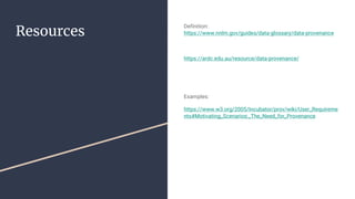 Porter "Data Provenance" | PPT