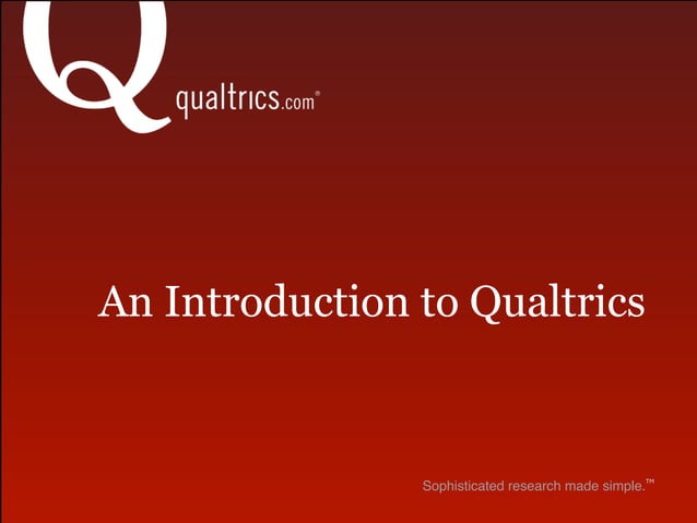 Qualtrics Intro | PDF