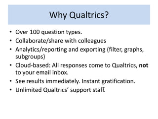 Qualtrics Training PP | PPTX